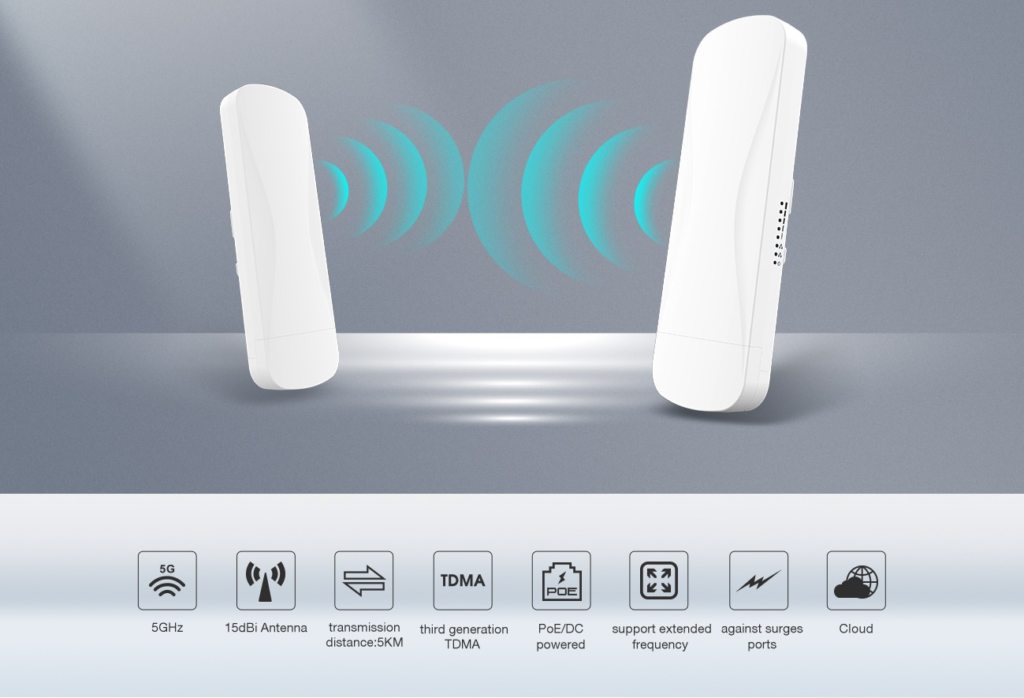 3-Miles Wireless Bridge for Seamless Connectivity