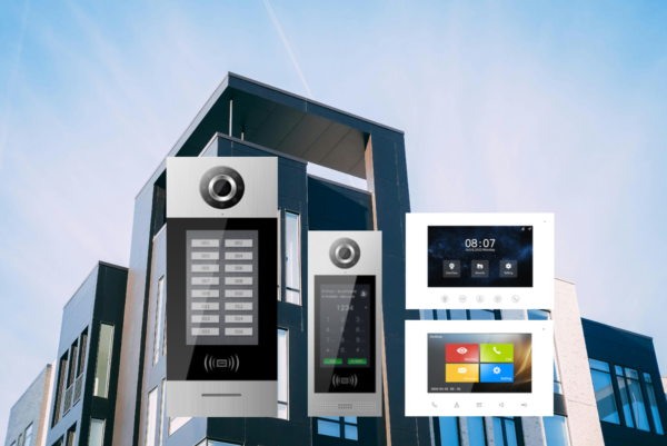 2 Wire 4-Unit Building Intercom System