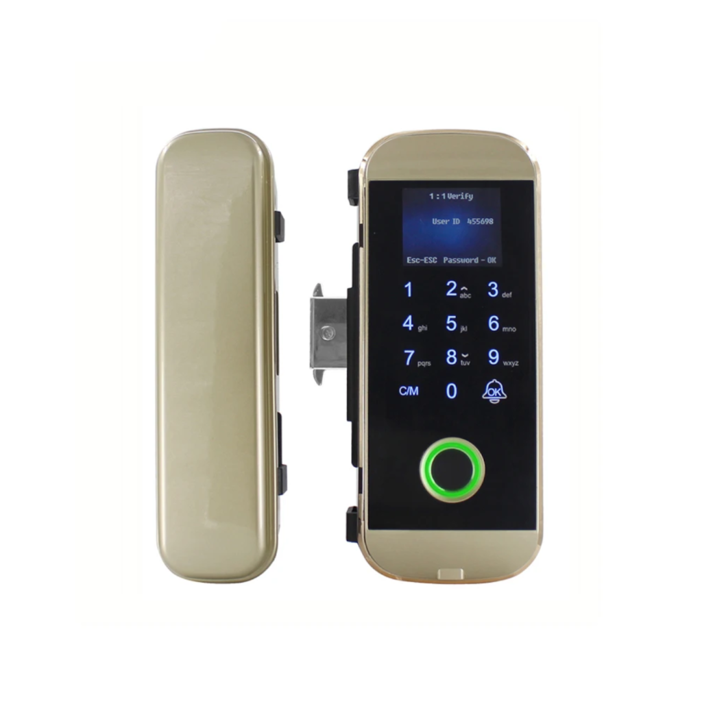 Commercial Biometric Glass Sliding Door Lock